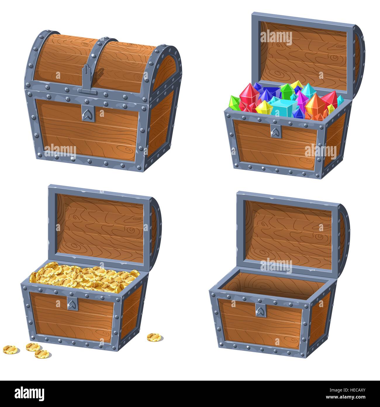 Wood box lock Stock Vector Images - Alamy