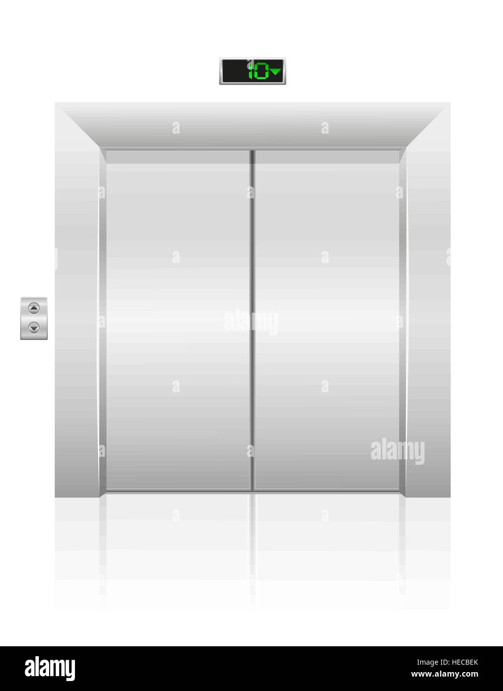 passenger elevator stock vector illustration isolated on white ...
