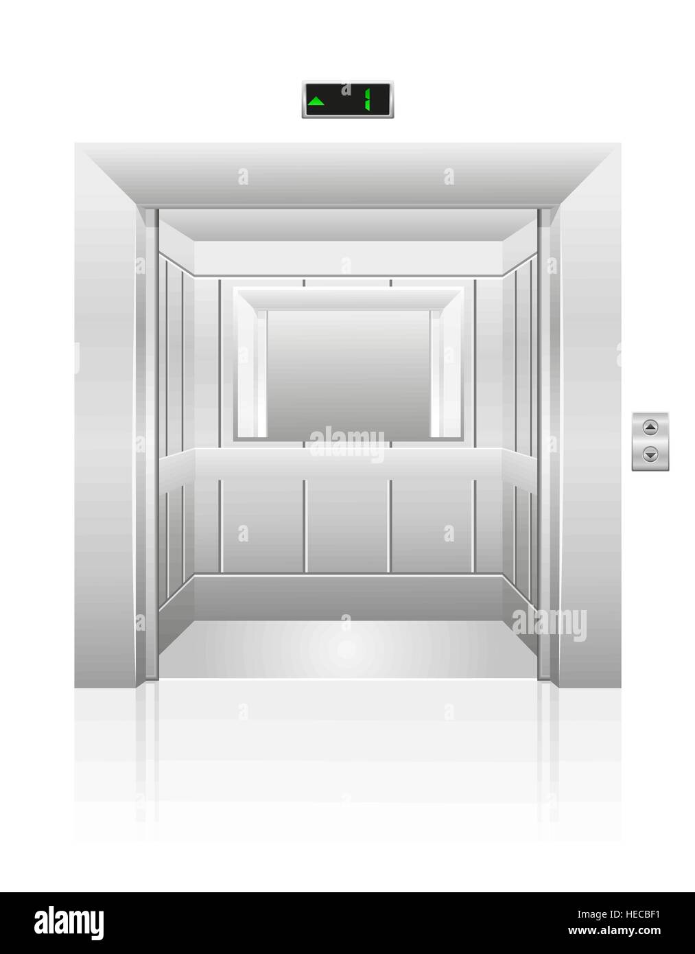 passenger elevator stock vector illustration isolated on white ...