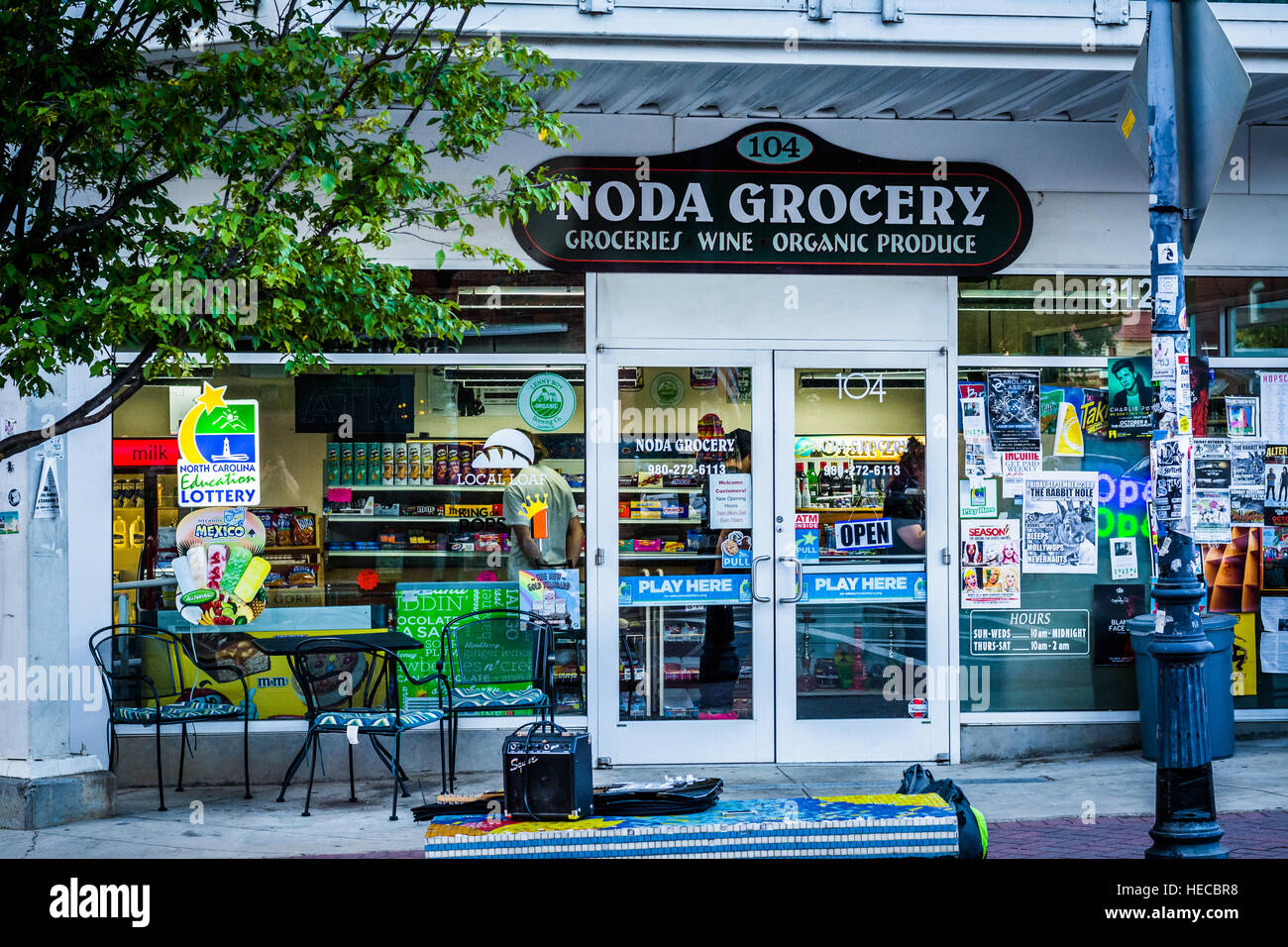 Grocery store in NoDa, Charlotte, North Carolina Stock Photo - Alamy