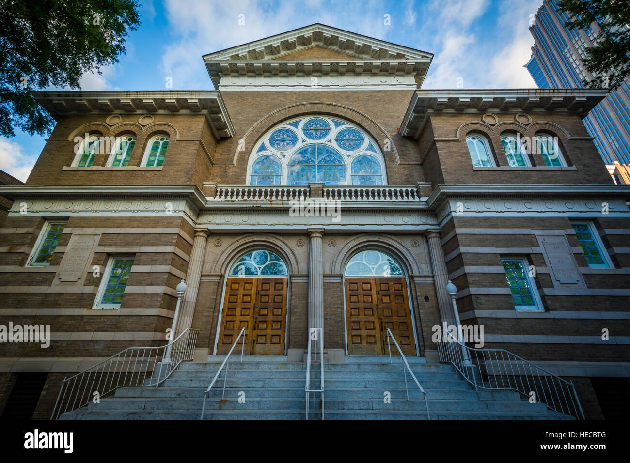 Historic church in Uptown Charlotte, North Carolina Stock Photo - Alamy