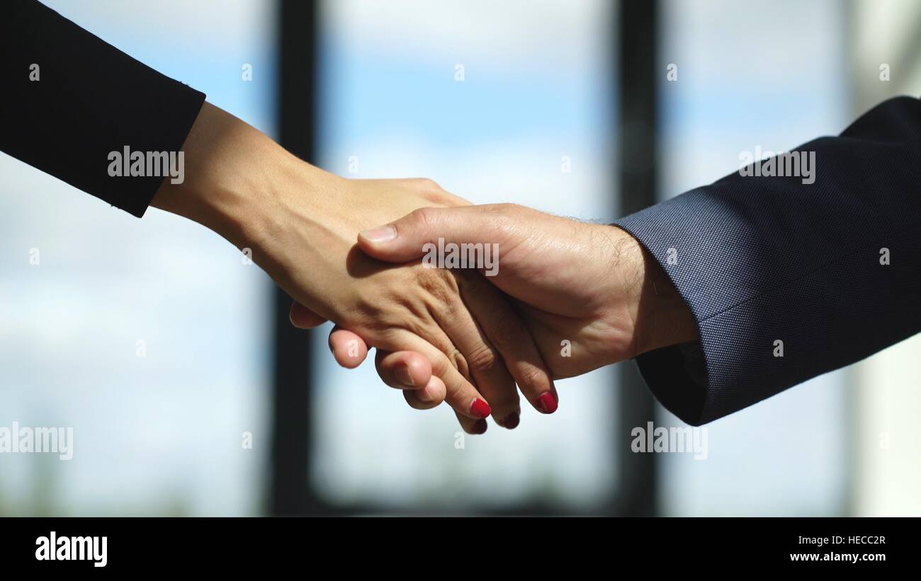 businessmans handshake. Successful businessmen handshaking after good ...