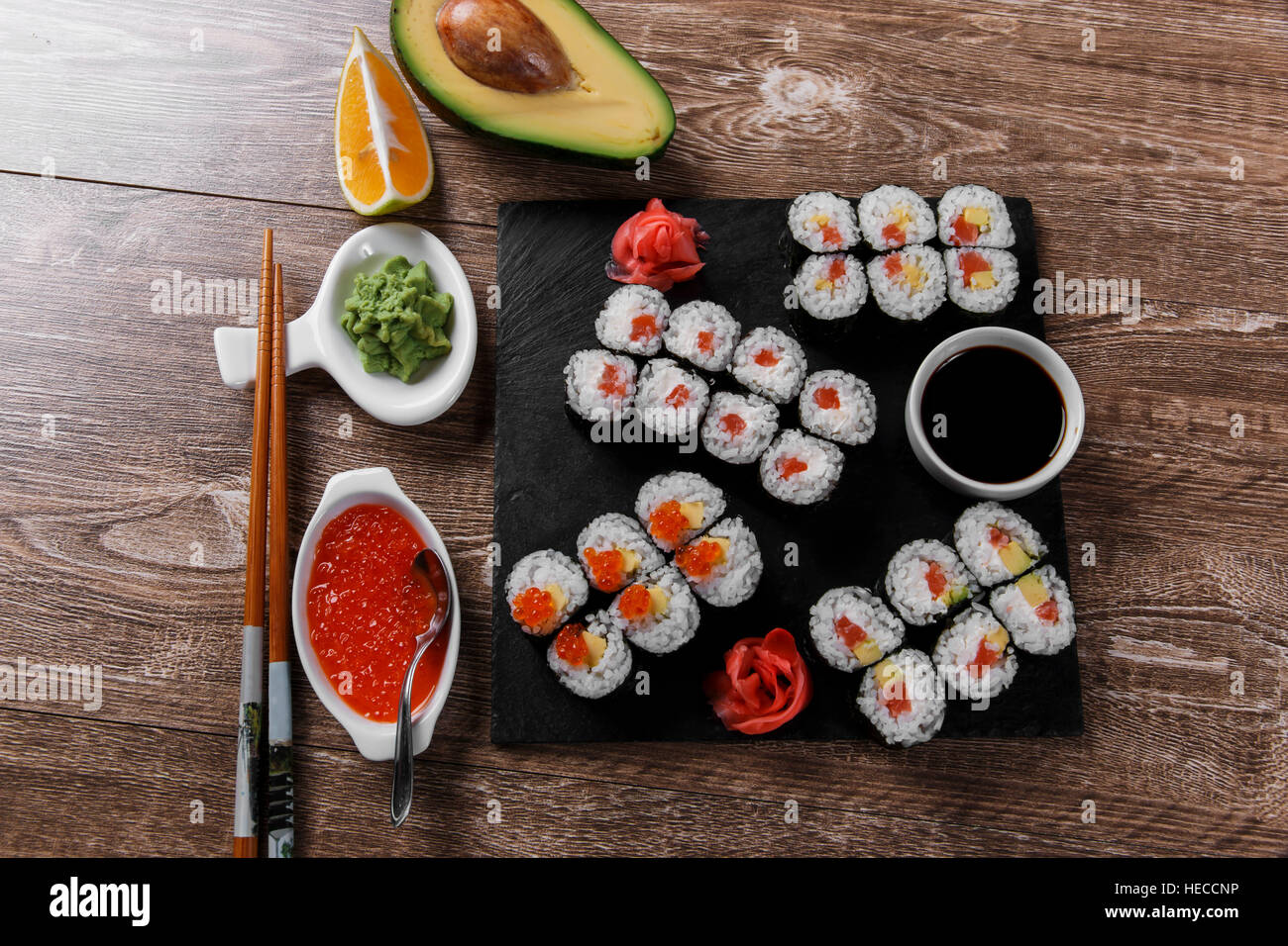 Sushi and rolls hi-res stock photography and images - Alamy