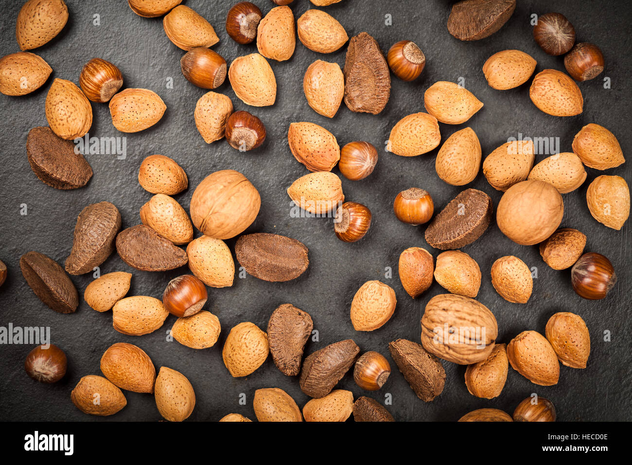 Nuts food various top hi-res stock photography and images - Alamy