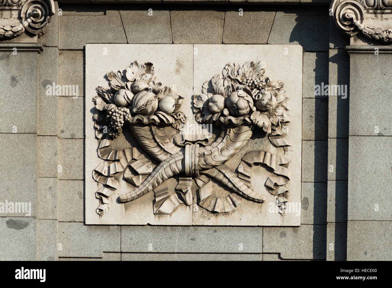 Close up detail of La Puerta De Alcala arch, Madrid, Spain Stock Photo ...