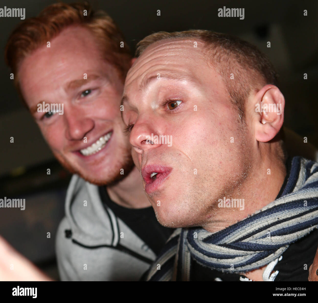 Celebs and their professional partners arrive at Blackpool Tower for ...