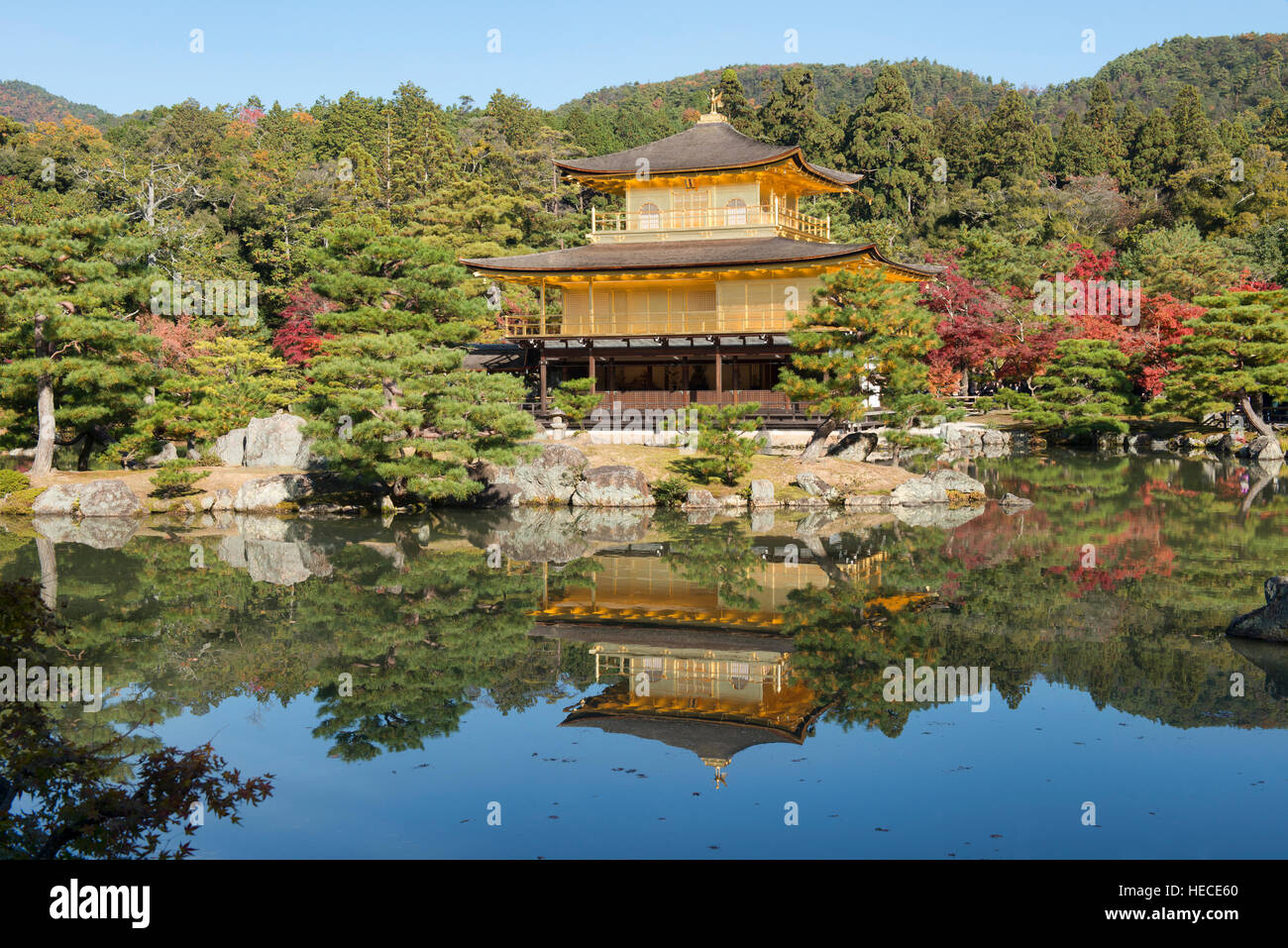 Kinkaku ji temple golden pavilion kyoto hi-res stock photography and ...