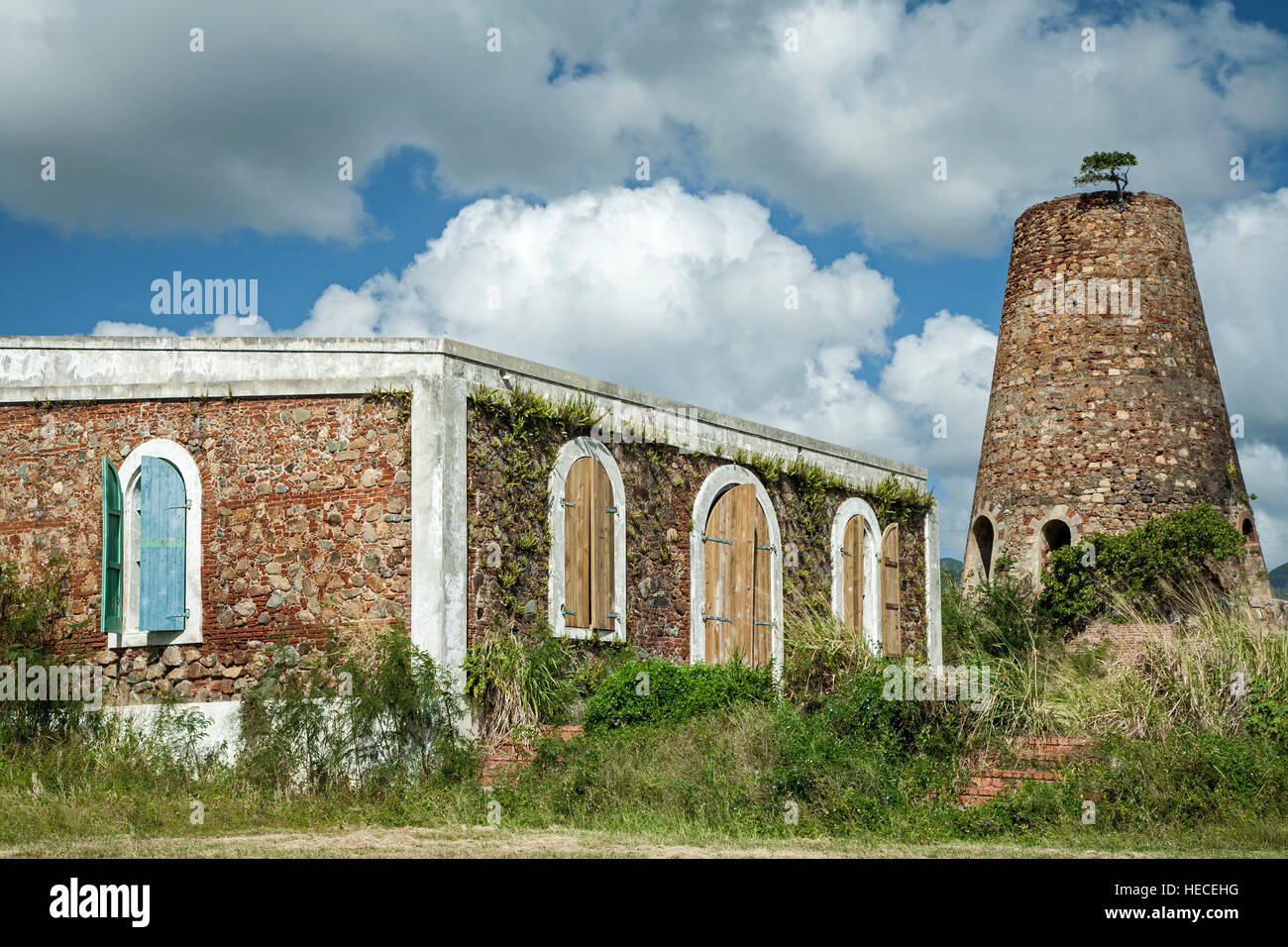 Sugar mill ruins, Guayama, Puerto Rico Stock Photo - Alamy