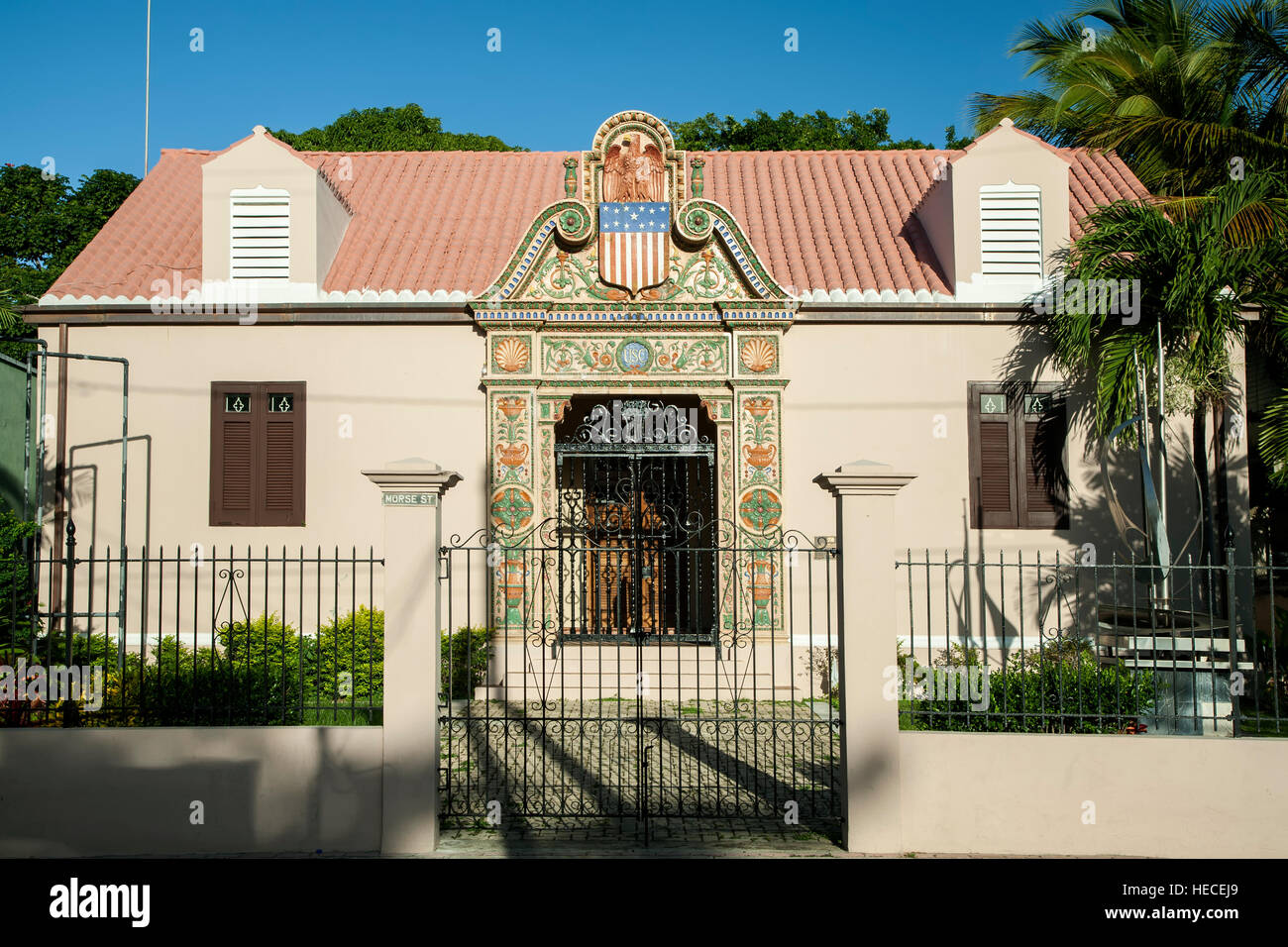 Old Customs House Museum, Arroyo, Puerto Rico Stock Photo - Alamy