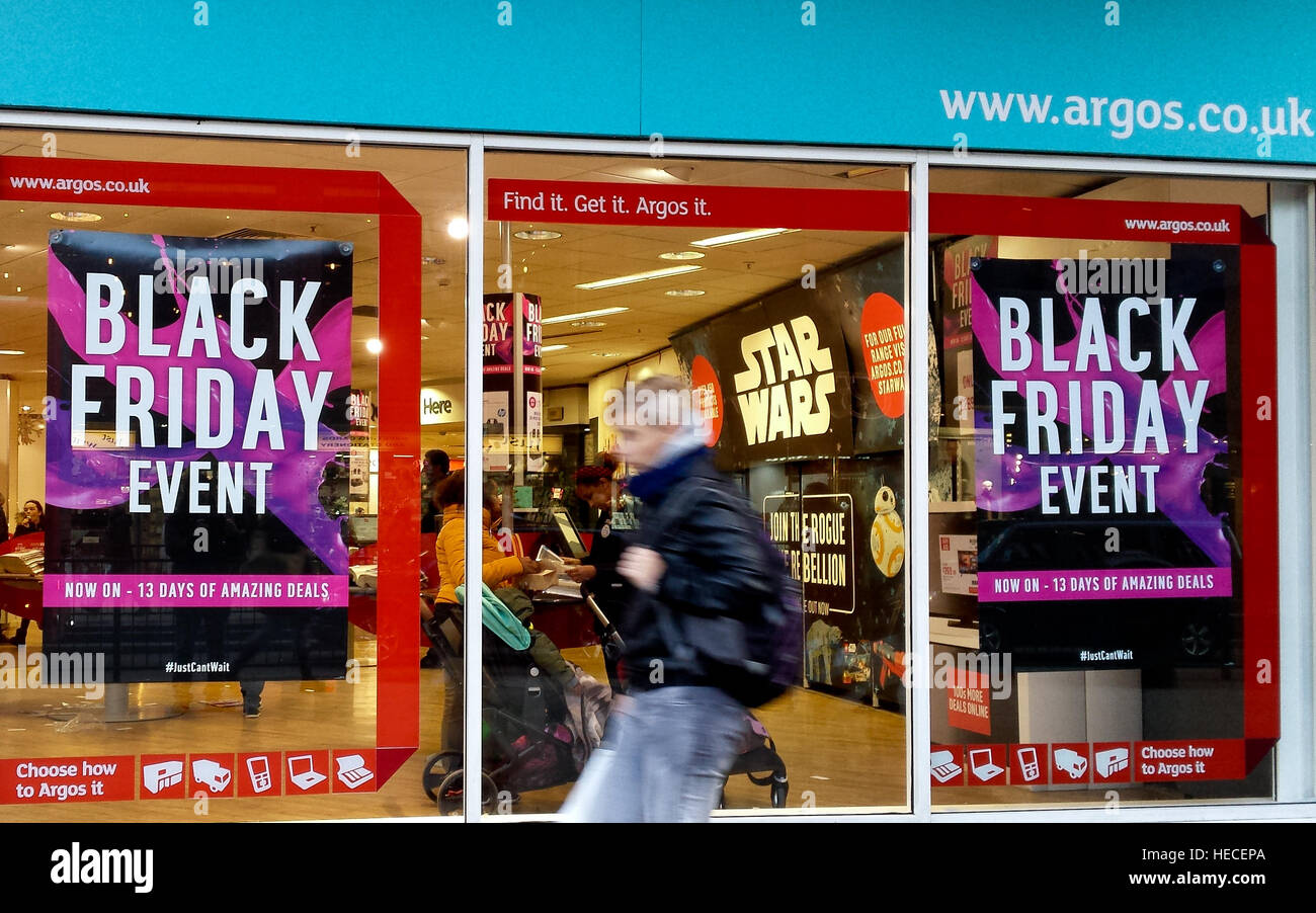 Argos store in Wood Green, north London, prepares for its Black Friday ...