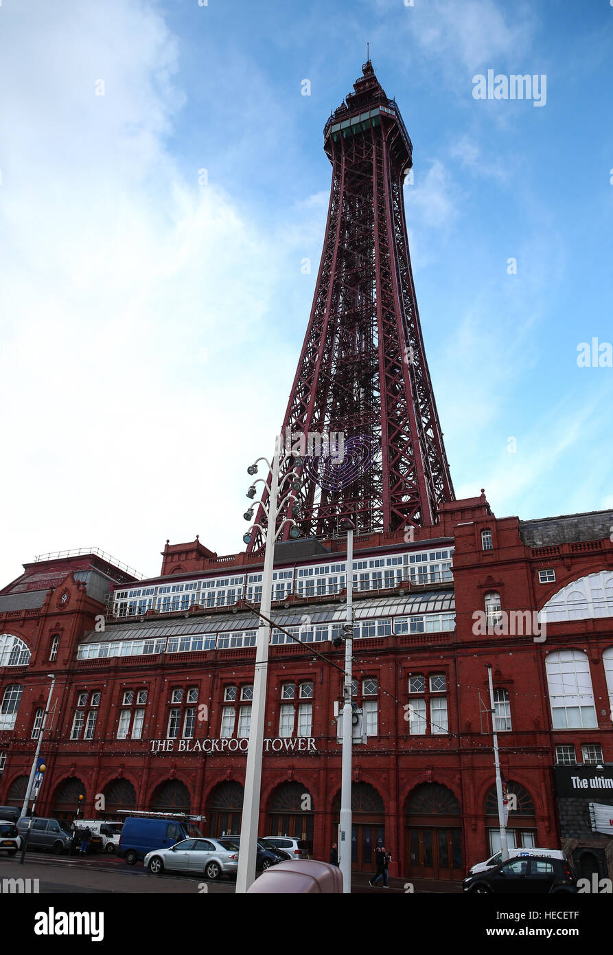 Blackpool Tower in Blackpool, Lancashire, a Grade I listed building ...