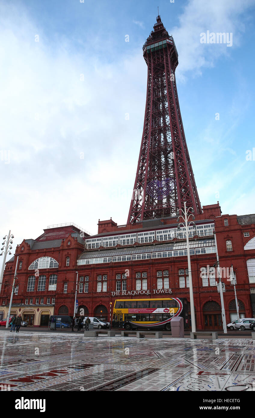 Blackpool Tower in Blackpool, Lancashire, a Grade I listed building ...