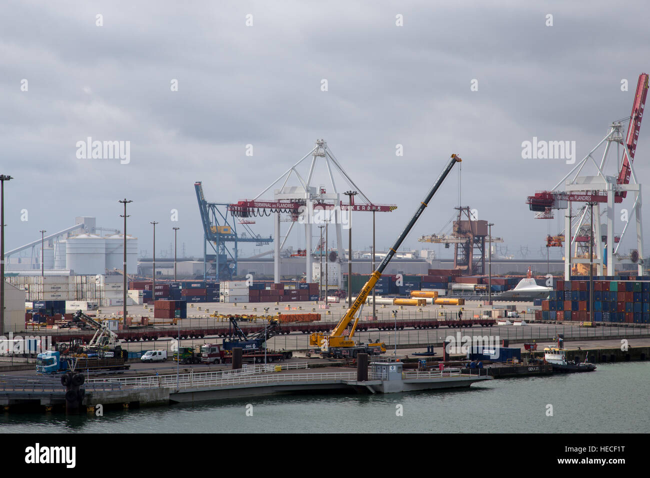The docks in Dunkirk Stock Photo - Alamy