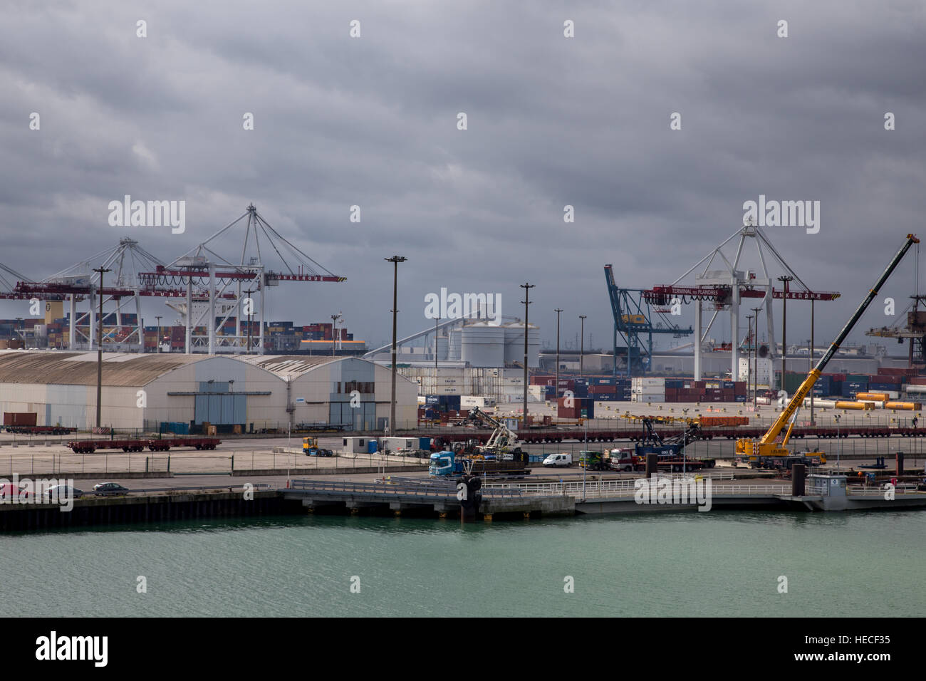 The docks in Dunkirk Stock Photo - Alamy