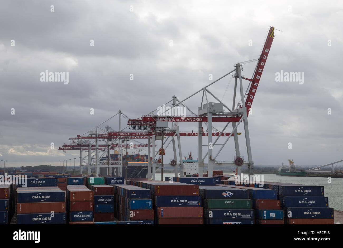 The docks in Dunkirk Stock Photo - Alamy