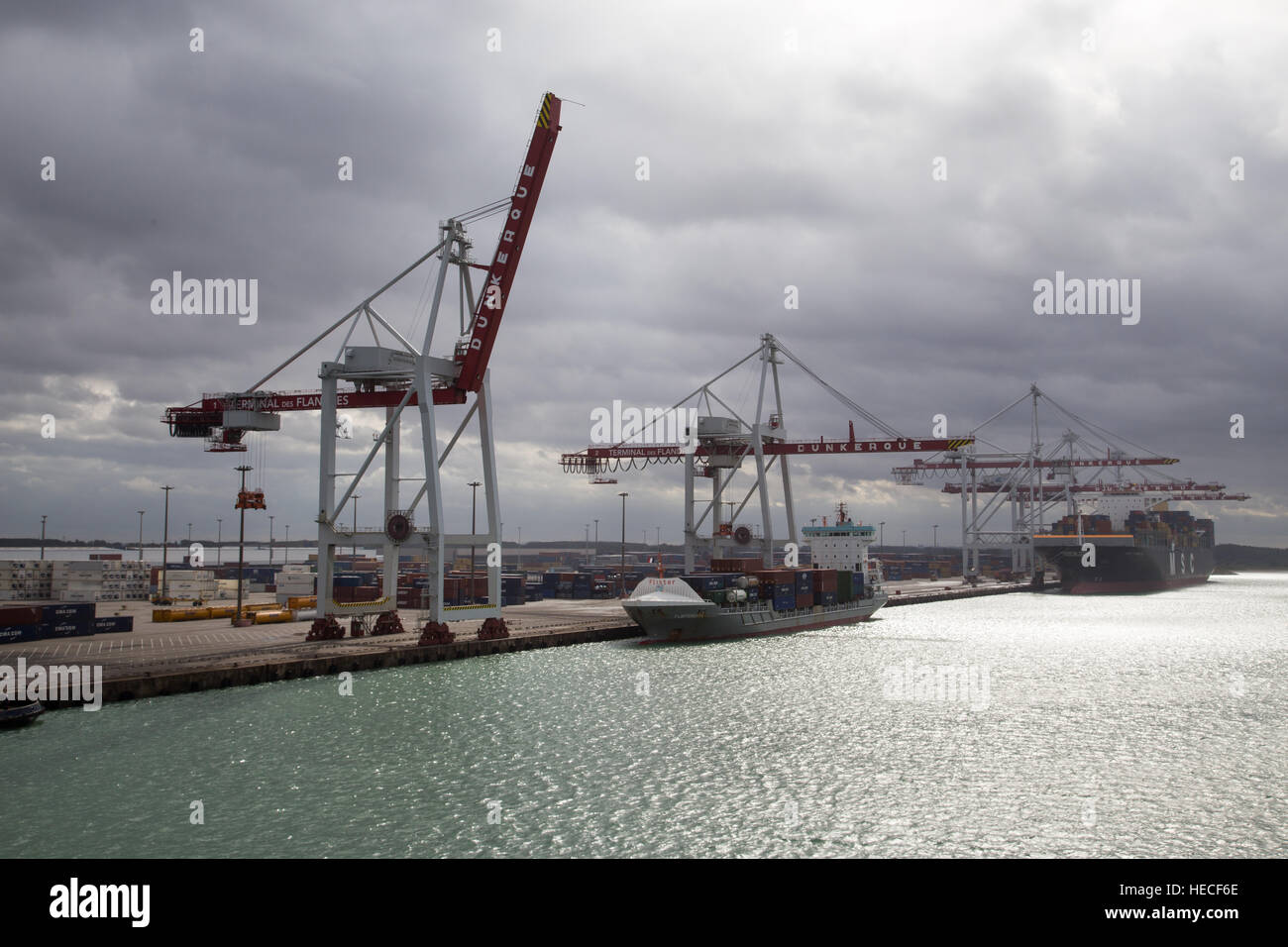 The docks in Dunkirk Stock Photo - Alamy