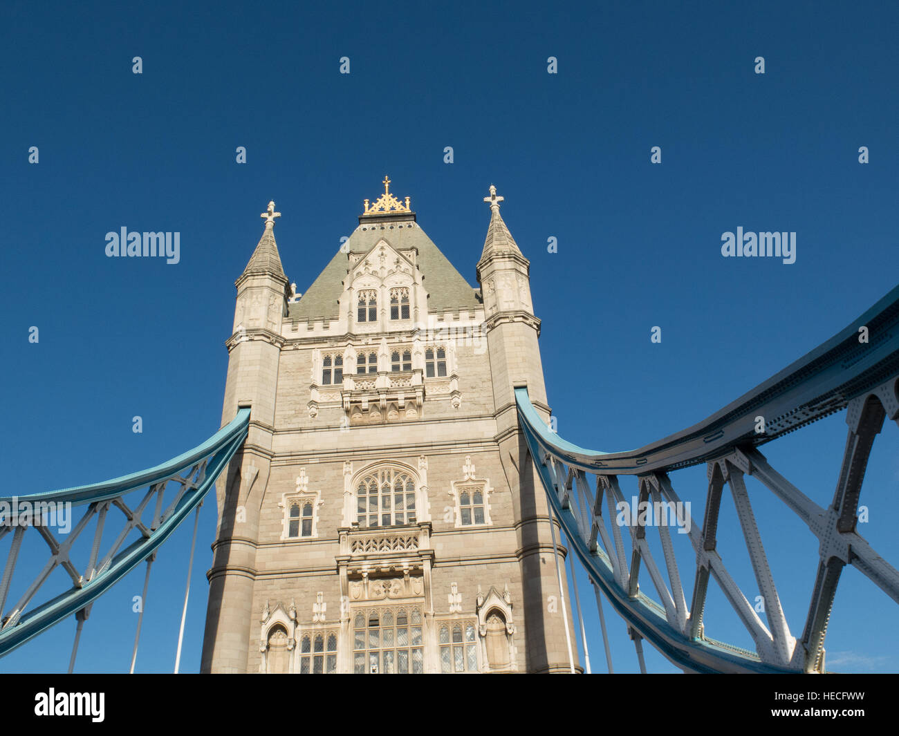 Tower bridge is a combined bascule and suspension bridge hi-res stock ...