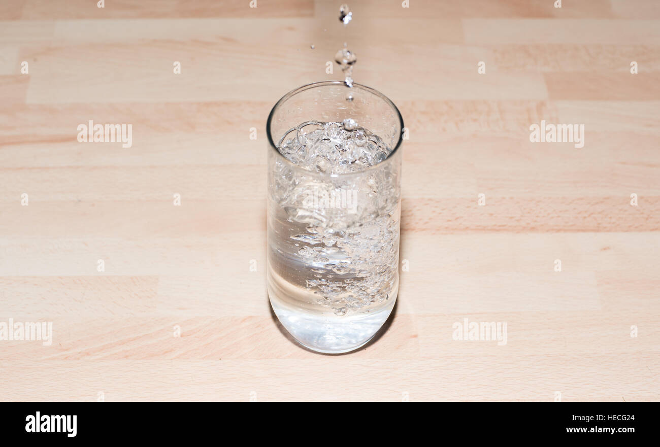 Water in a glass Stock Photo - Alamy