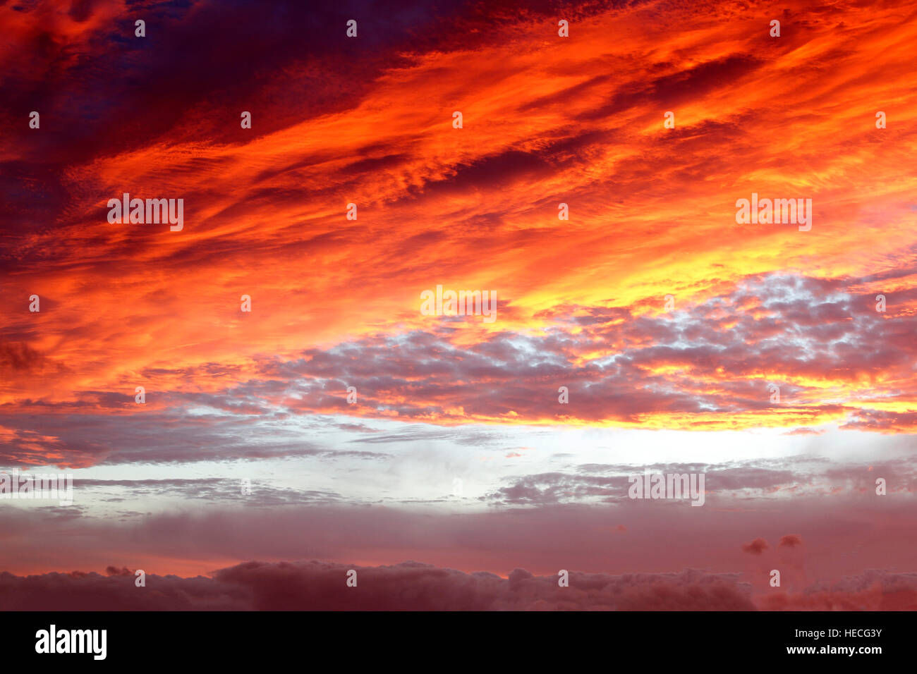 Sunlit clouds in summer sky Stock Photo - Alamy