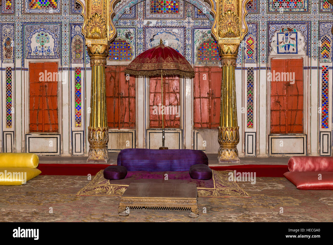 Phool Mahal at Mehrangarh Fort, Jodhpur, Rajasthan, India Stock Photo ...