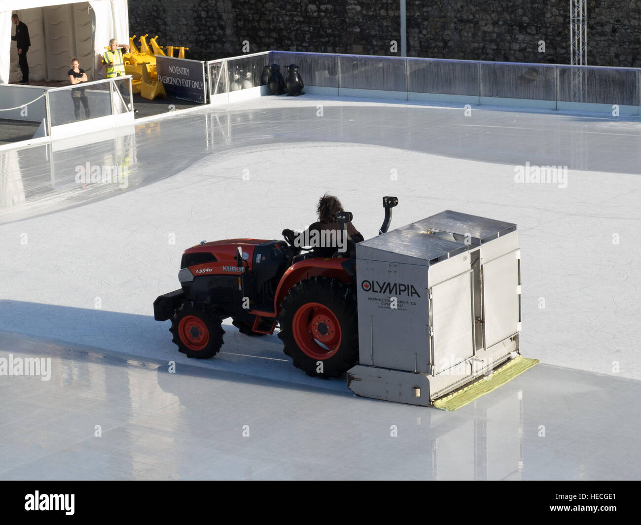 Ice skating rink fence not hockey hi-res stock photography and images ...