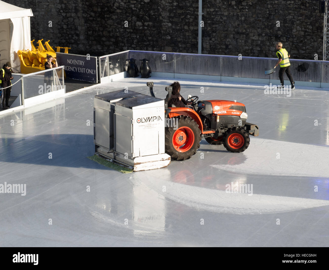 Ice skating rink fence not hockey hi-res stock photography and images ...
