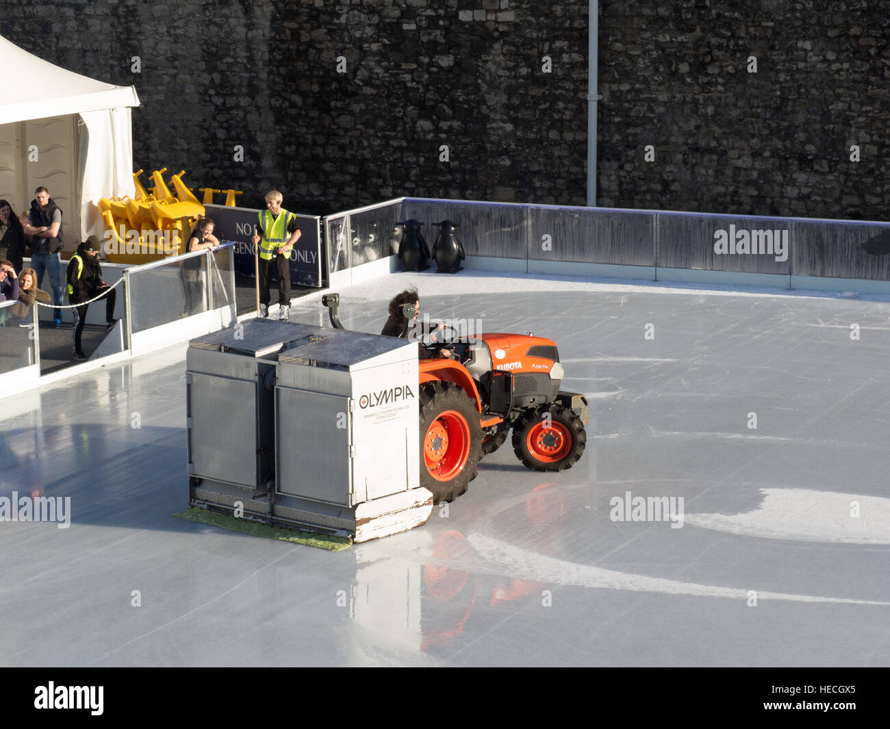 Ice skating rink fence not hockey hi-res stock photography and images ...