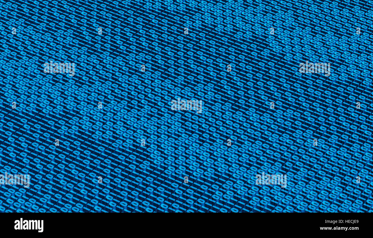 3D illustration of Binary digital code abstract background, digital ...