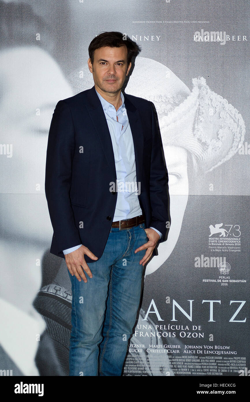 Madrid, Spain. 19th Dec, 2016. Director François Ozon during the ...