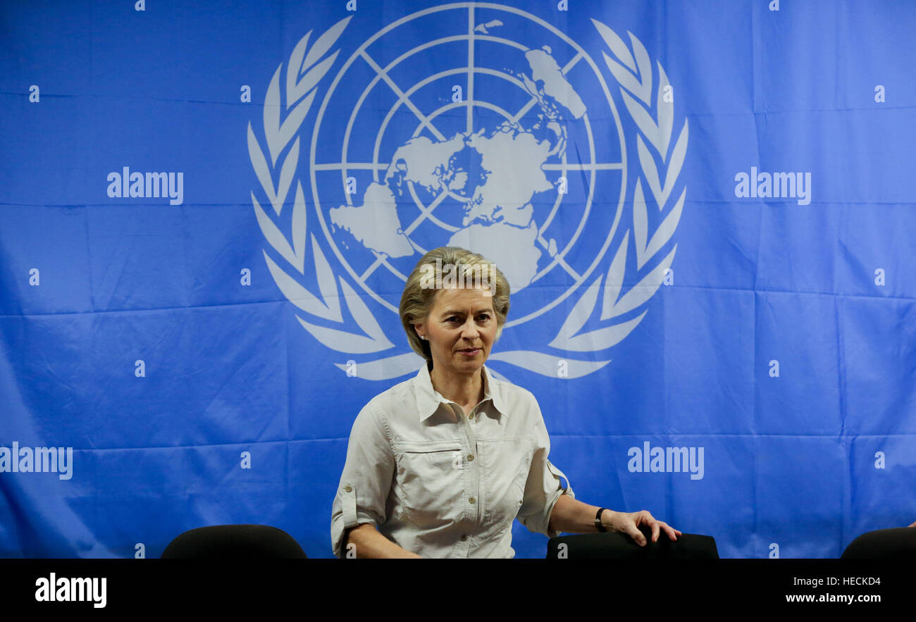 Gao, Mali. 19th Dec, 2016. German Minister of Defense Ursula von der ...