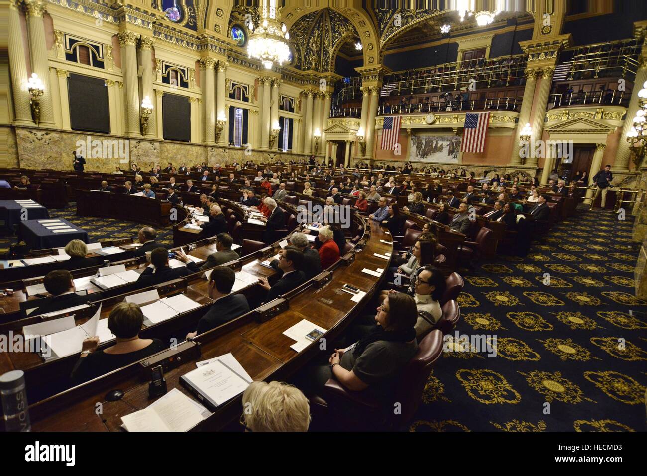 Harrisburg, Pennsylvania, USA. 19th Dec, 2016. Twenty members of the ...