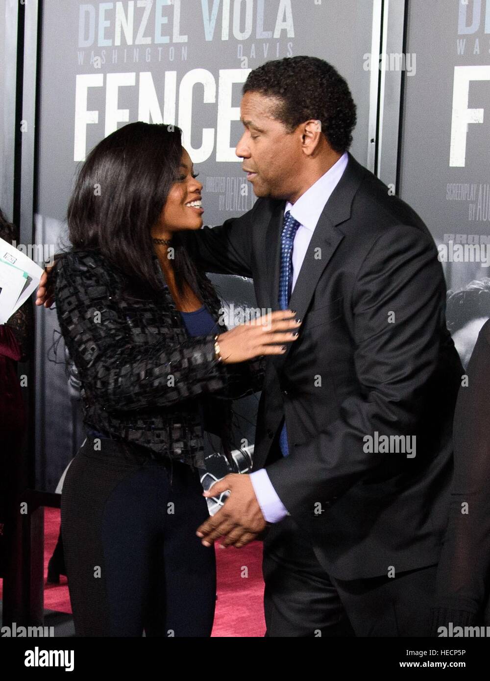 New York, NY, USA. 19th Dec, 2016. Gabby Douglas, Denzel Washington at ...