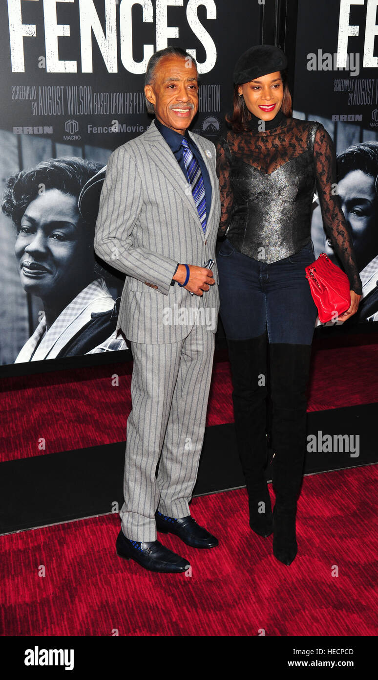 New York, USA. 19th Dec, 2016. Al Sharpton, Aisha McShaw, attends the ...