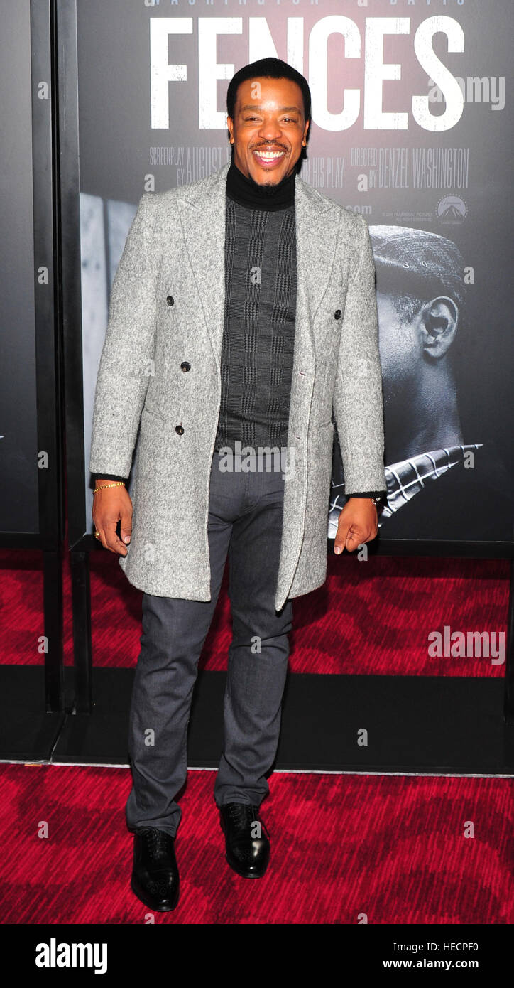 New York, USA. 19th Dec, 2016. Russell Hornsby attends the 'Fences' New ...