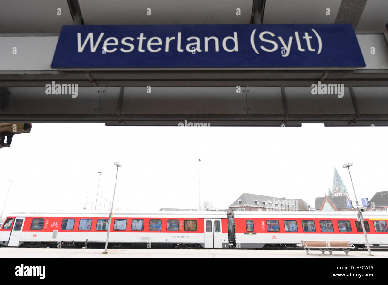 Westerland, Germany. 20th Dec, 2016. A regional train belonging to the ...