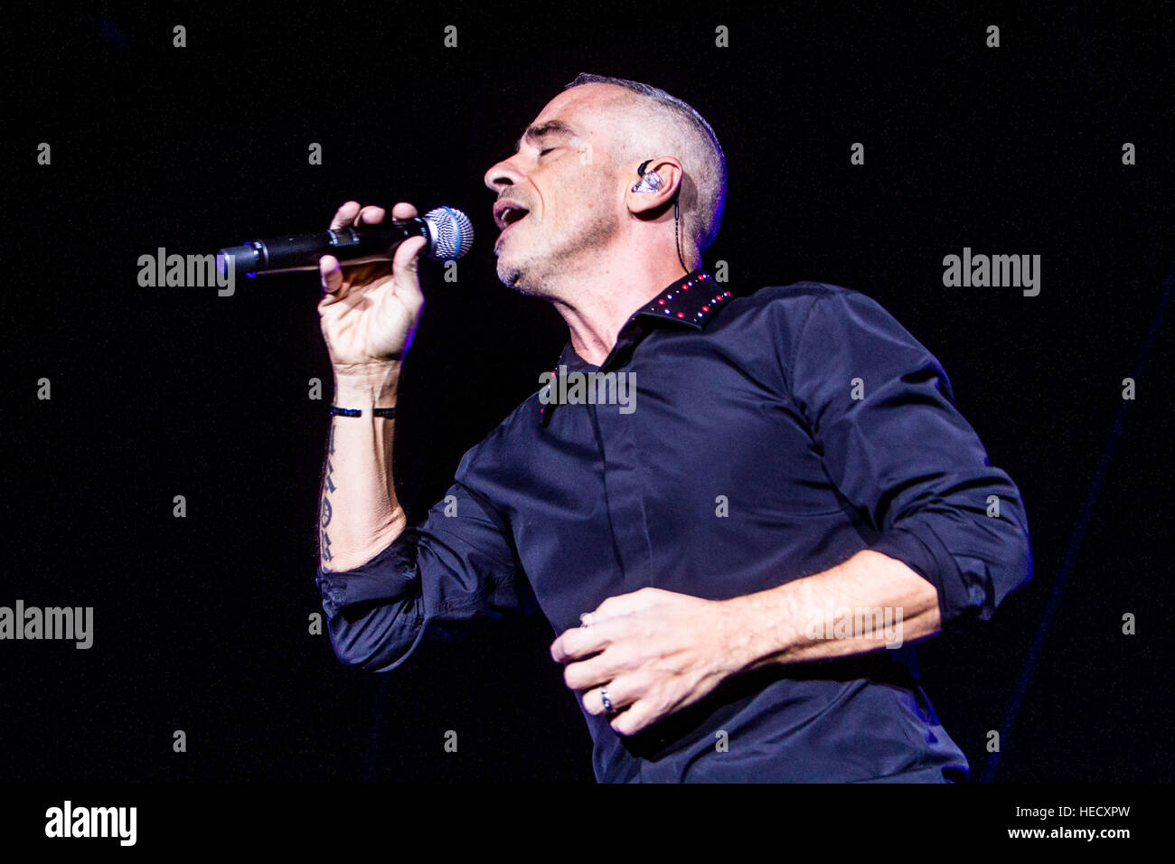 Milan, Italy. 20th December, 2016. Italian pop singer Eros Ramazzotti ...