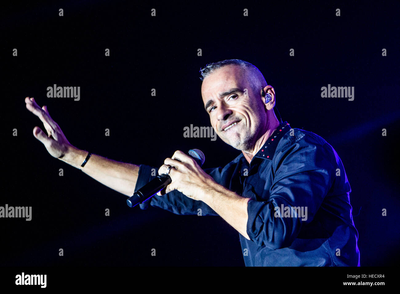 Milan, Italy. 20th December, 2016. Italian pop singer Eros Ramazzotti ...