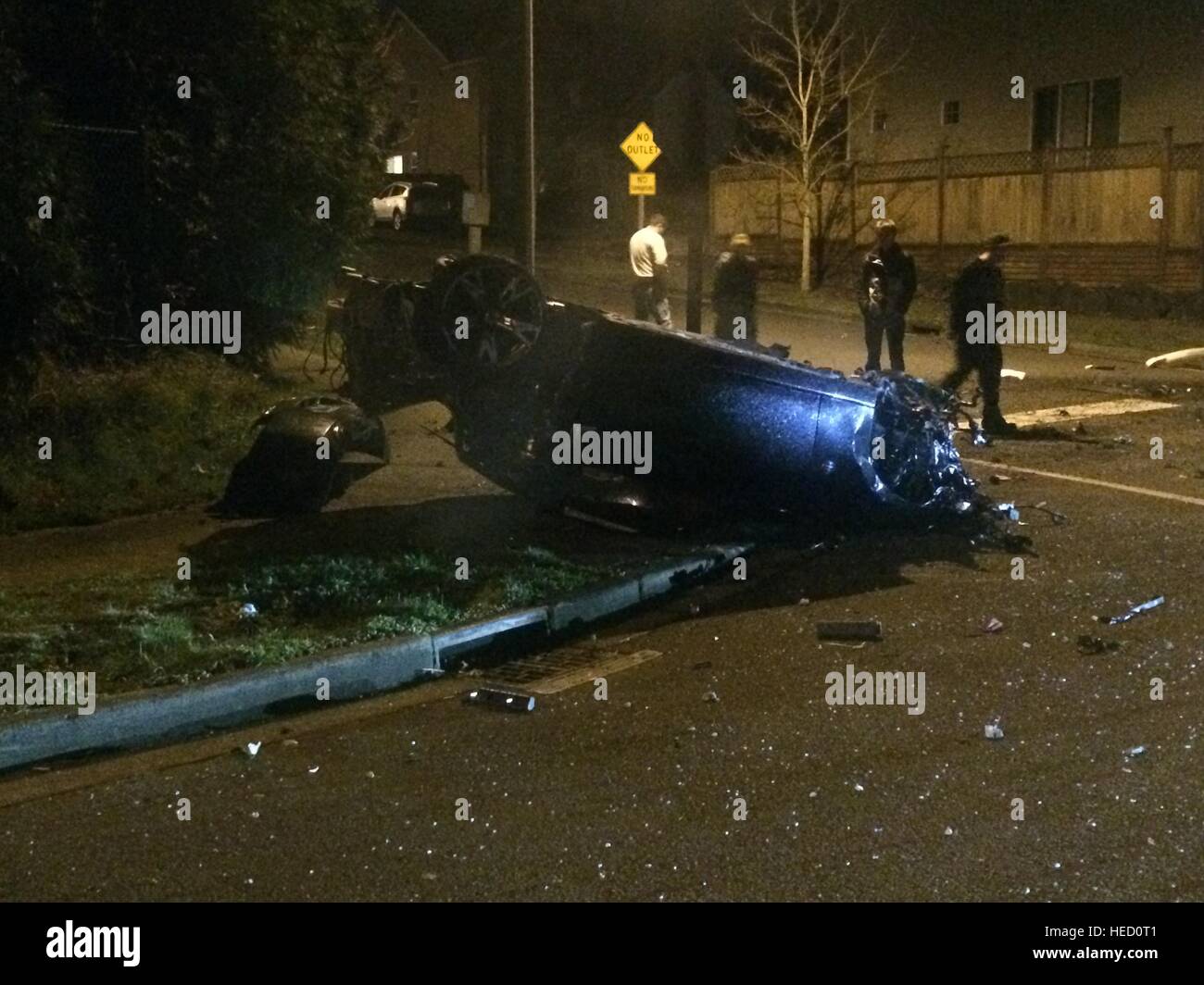 Side angle of car accident Stock Photo - Alamy