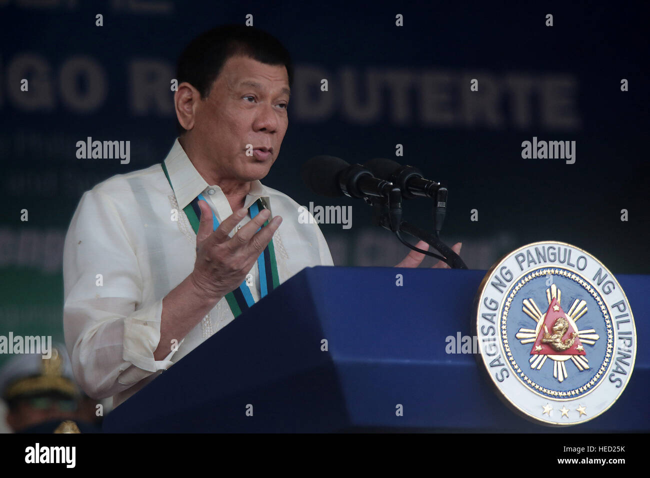 Quezon City, Philippines. 21st Dec, 2016. Philippine President Rodrigo ...