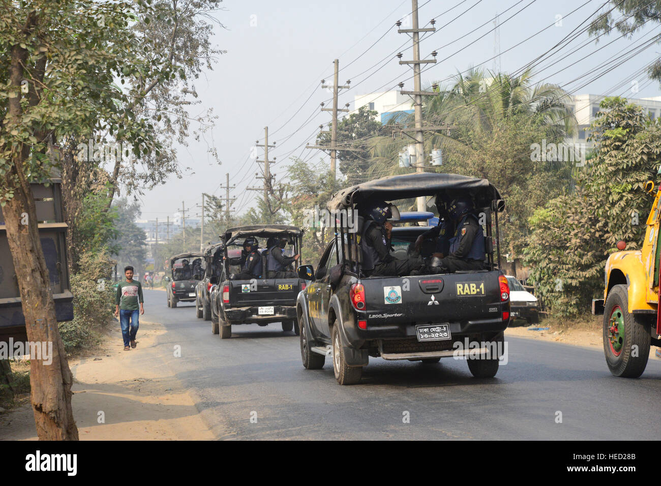 Dhaka, Bangladesh. 21st Dec, 2016. Bangladeshi Rapid Action Battalion ...