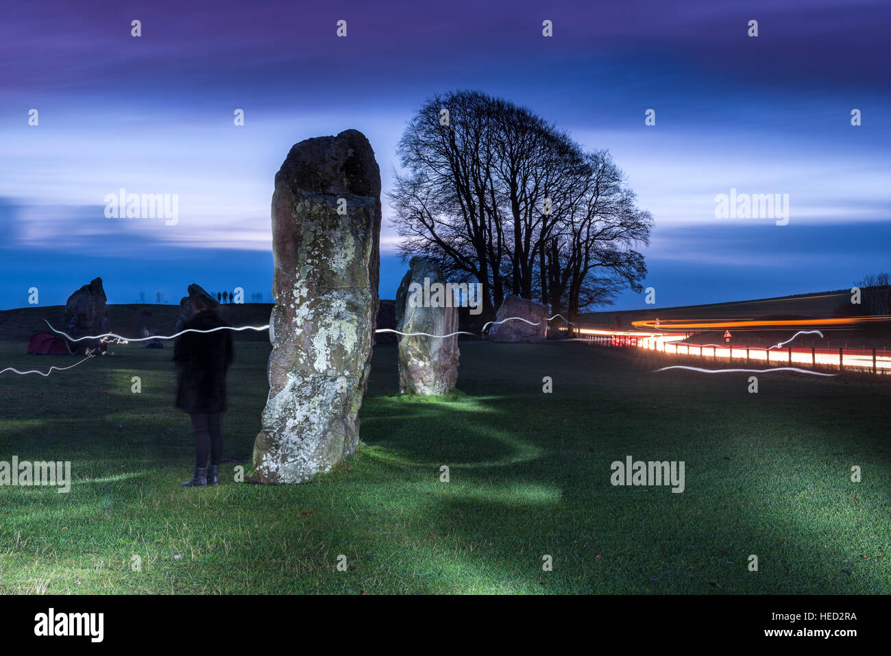 Avebury winter solstice stones hi-res stock photography and images - Alamy