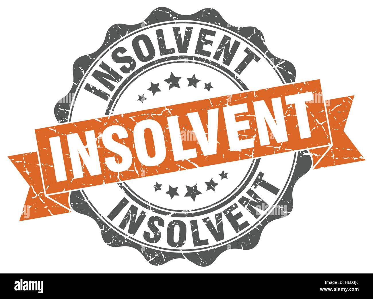 insolvent stamp. sign. seal Stock Vector Image & Art - Alamy