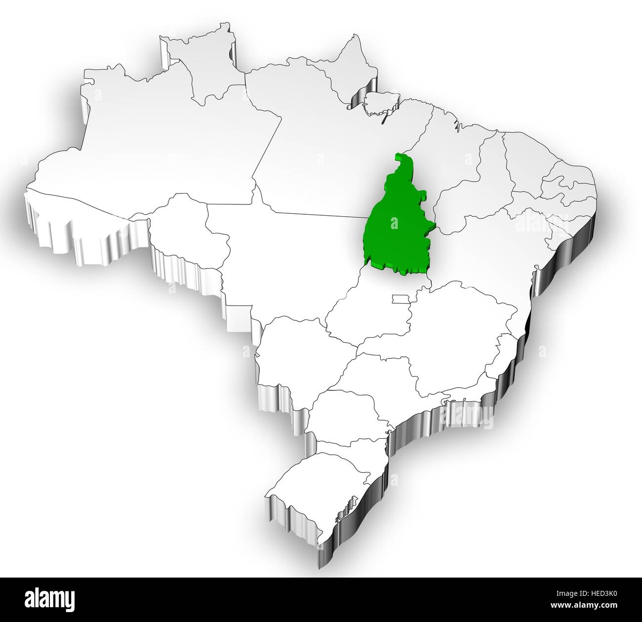 Map of tocantins hi-res stock photography and images - Alamy