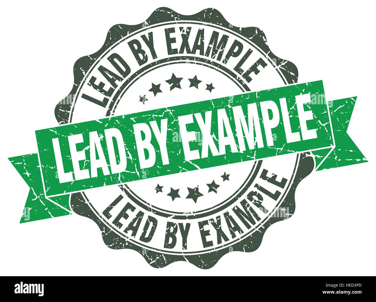 lead by example stamp. sign. seal Stock Vector Image & Art - Alamy