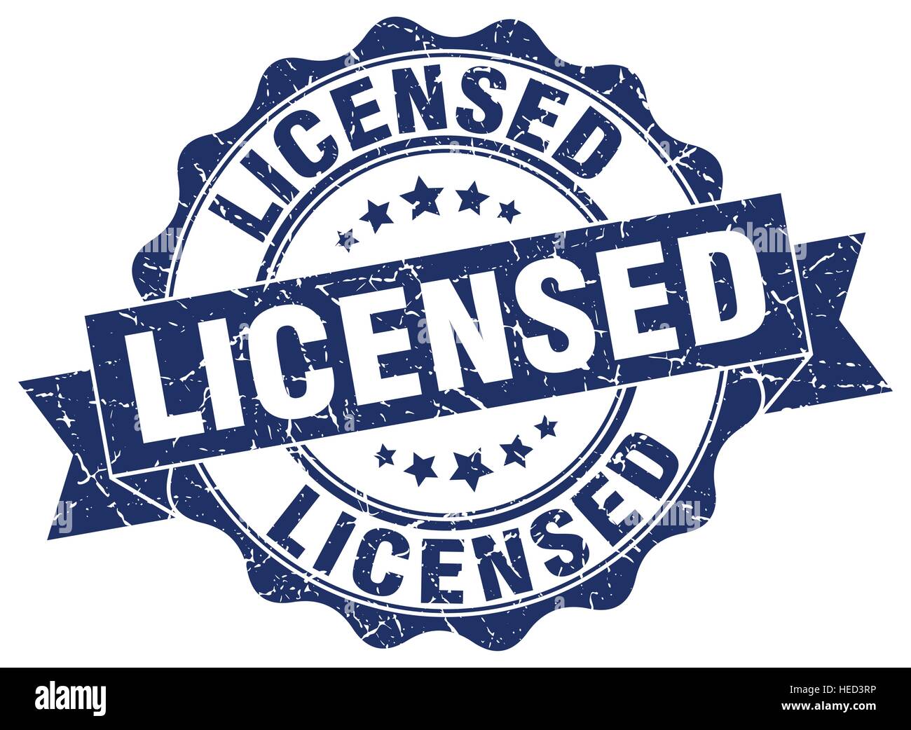 licensed stamp. sign. seal Stock Vector Image & Art - Alamy