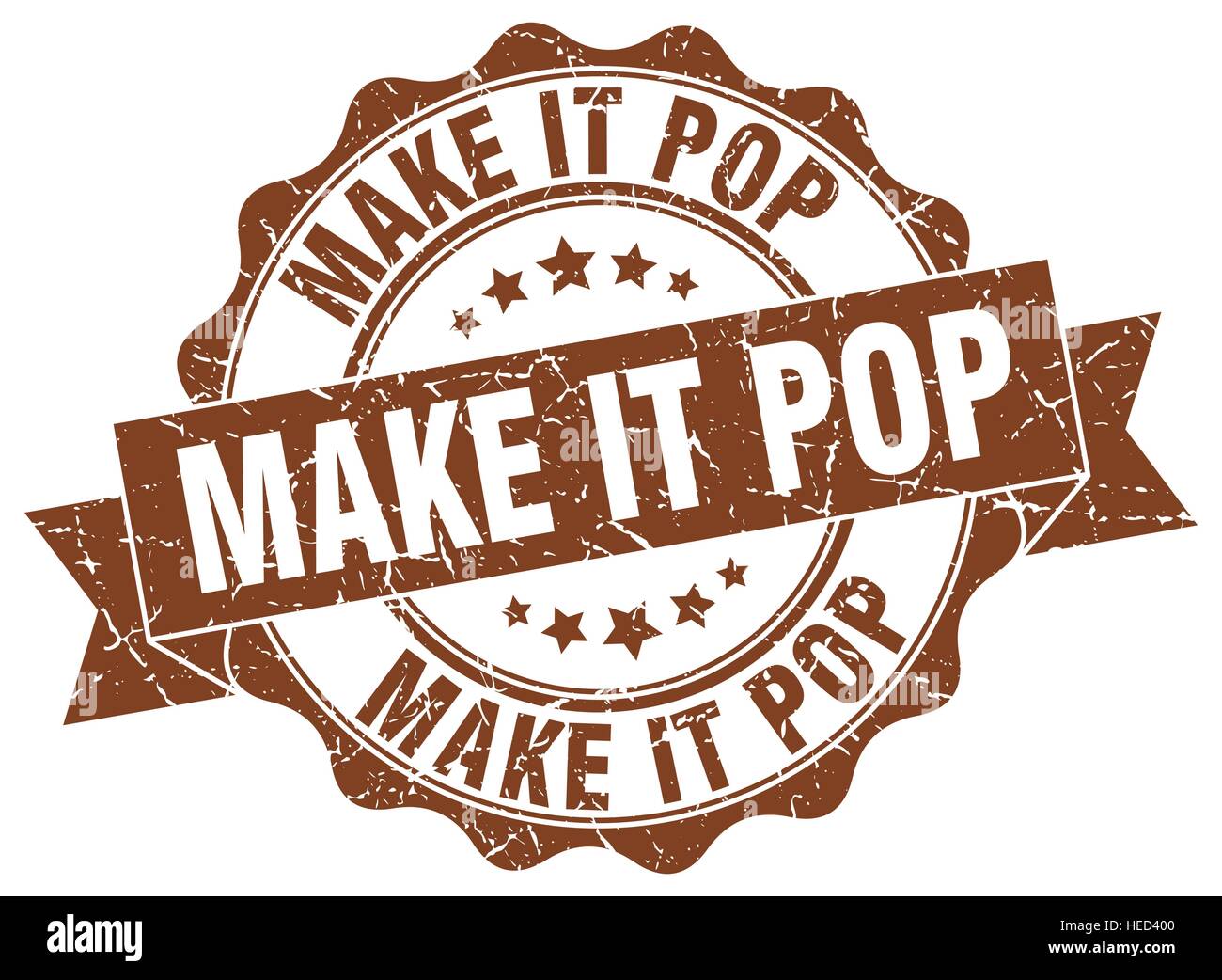 make it pop stamp. sign. seal Stock Vector Image & Art - Alamy