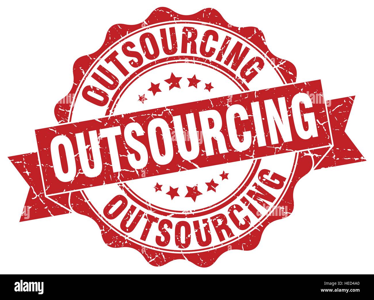 outsourcing stamp. sign. seal Stock Vector Image & Art - Alamy