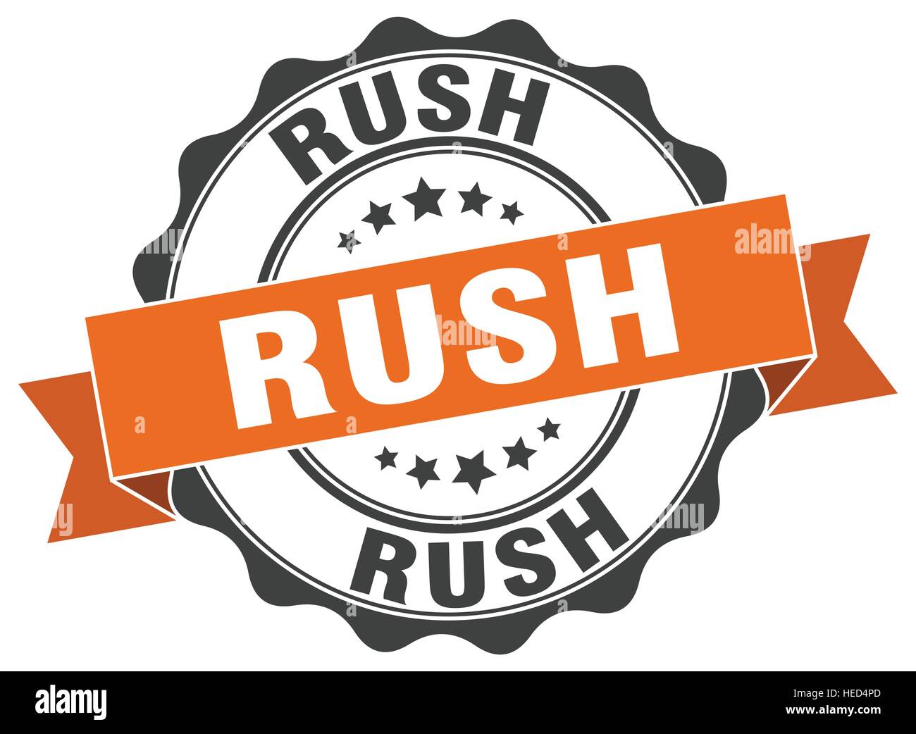 rush stamp. sign. seal Stock Vector Image & Art - Alamy
