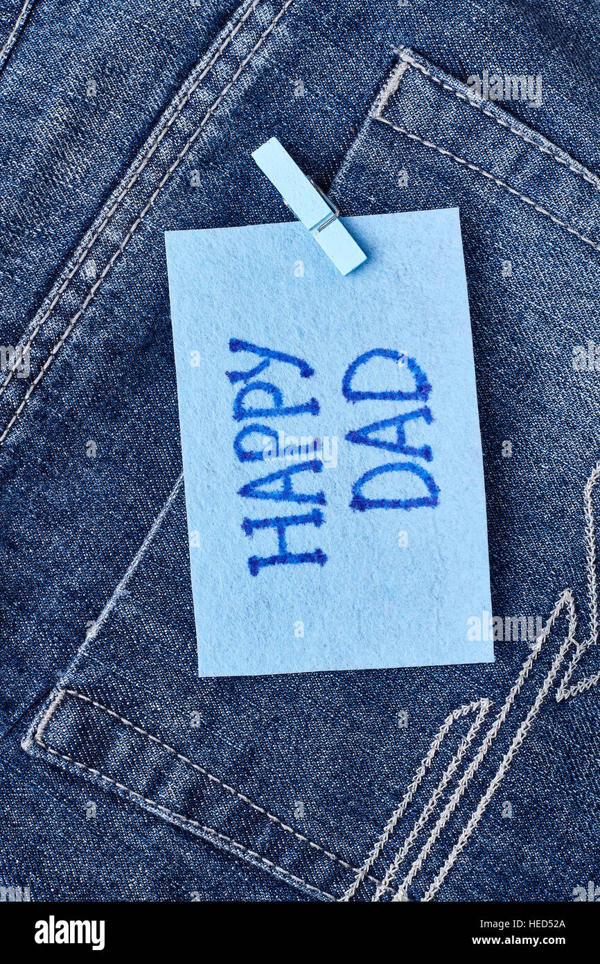 Happy Dad's greeting card Stock Photo - Alamy