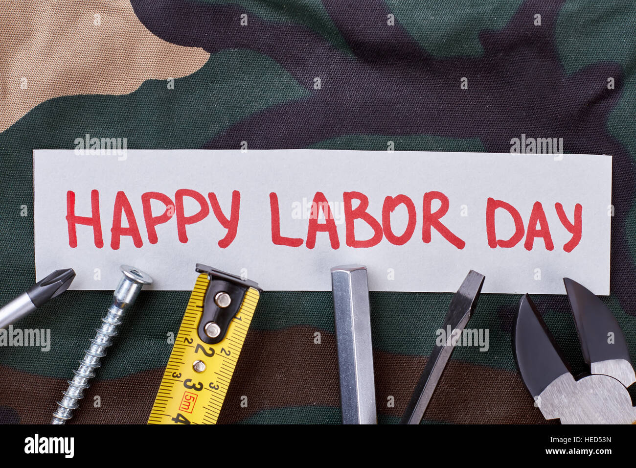 Happy Labor Day greeting card Stock Photo - Alamy